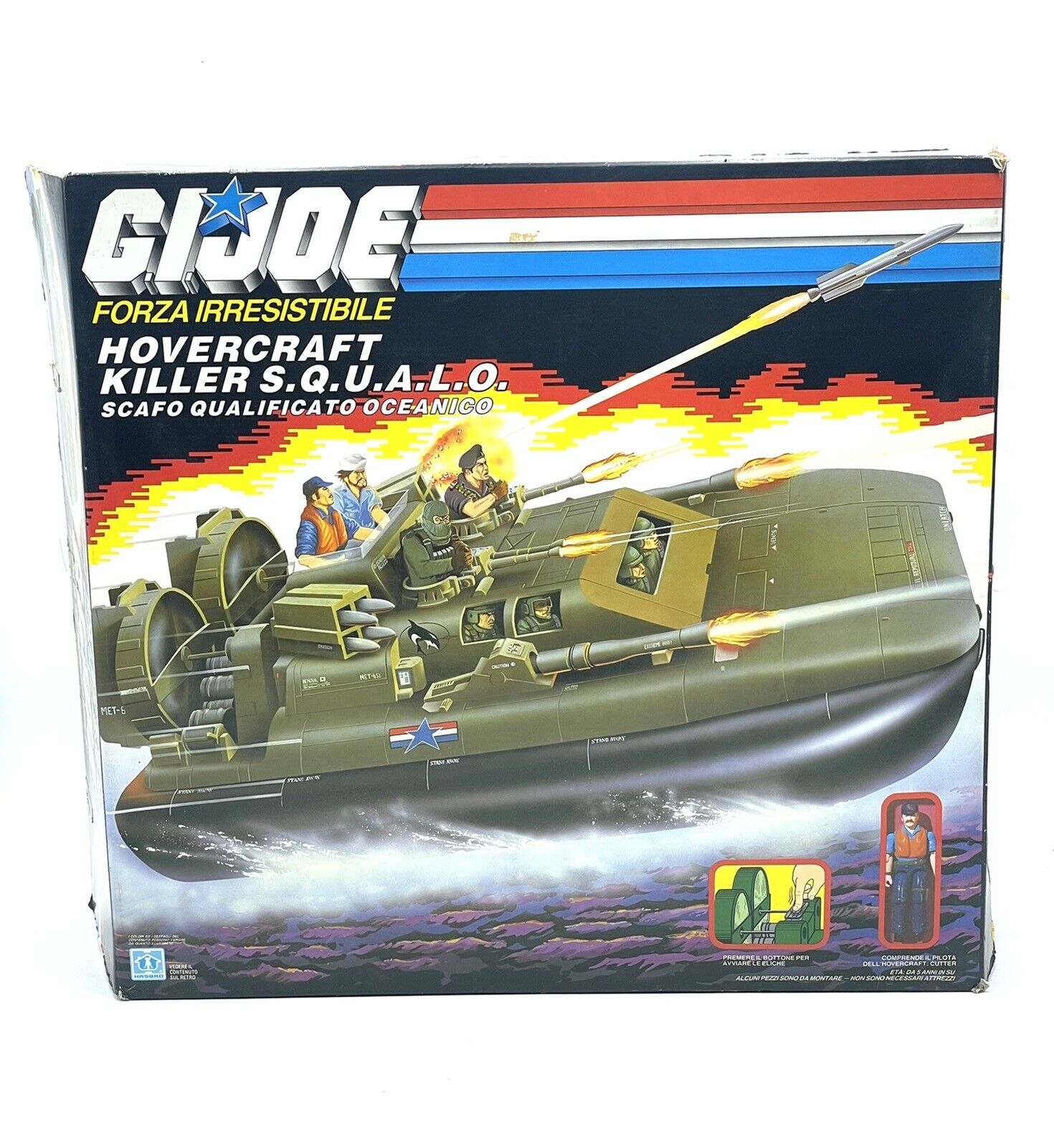 G.I. Joe Killer W.H.A.L.E. Hovercraft 1984 – NIB – Vintage Toys Box
