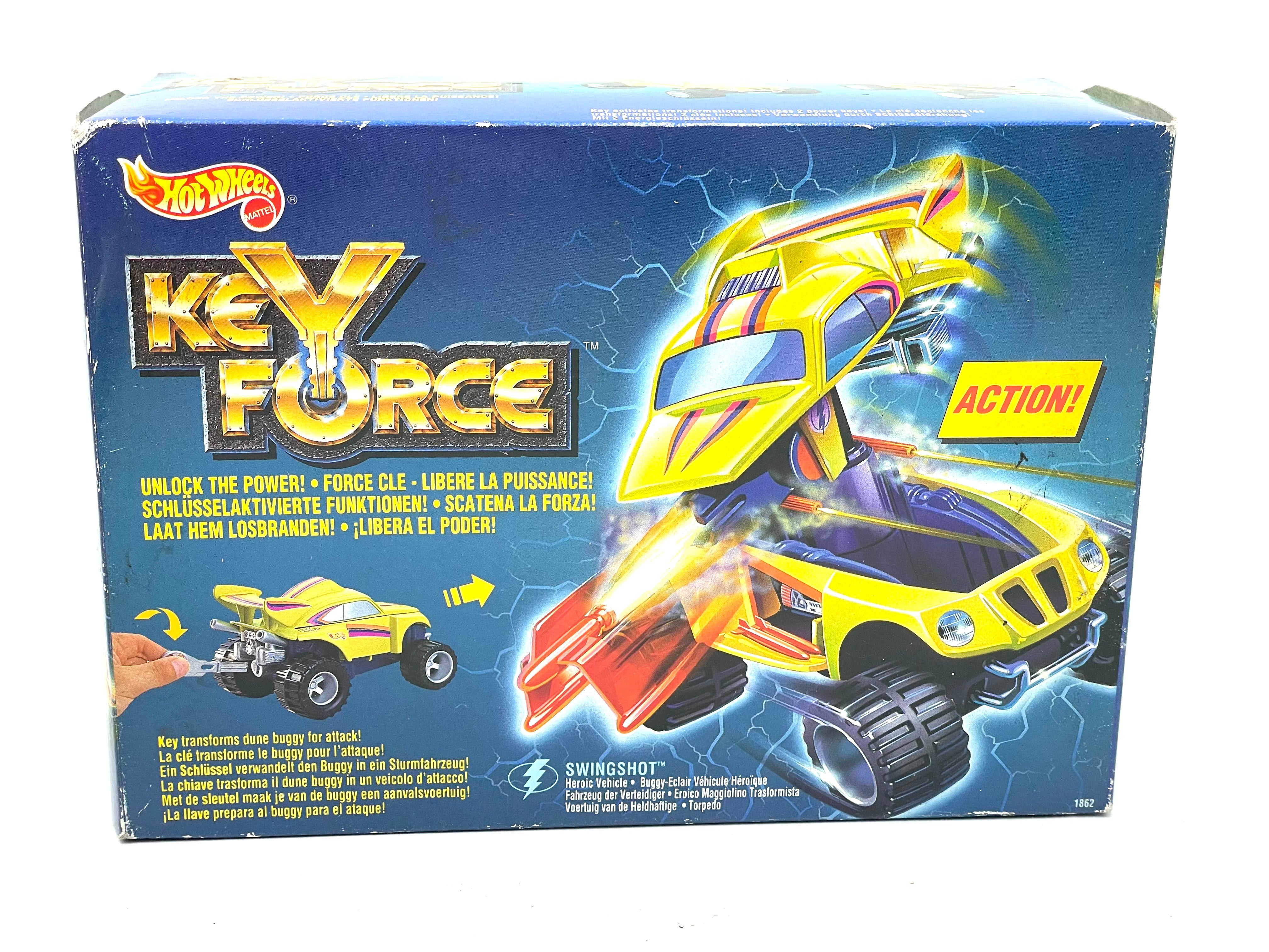 1992 Mattel Hot Wheels Key Force Swingshot Dune Buggy turbo tank new o ...